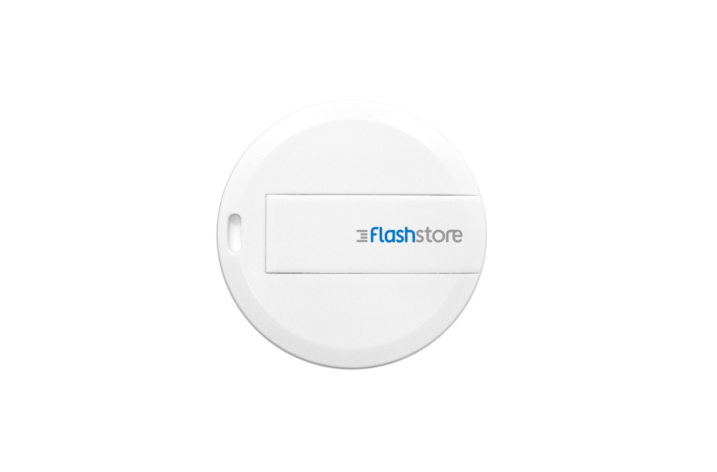 Branded USB Flash Drive FS-083-B (round USB card) -Plastic - Flashstore