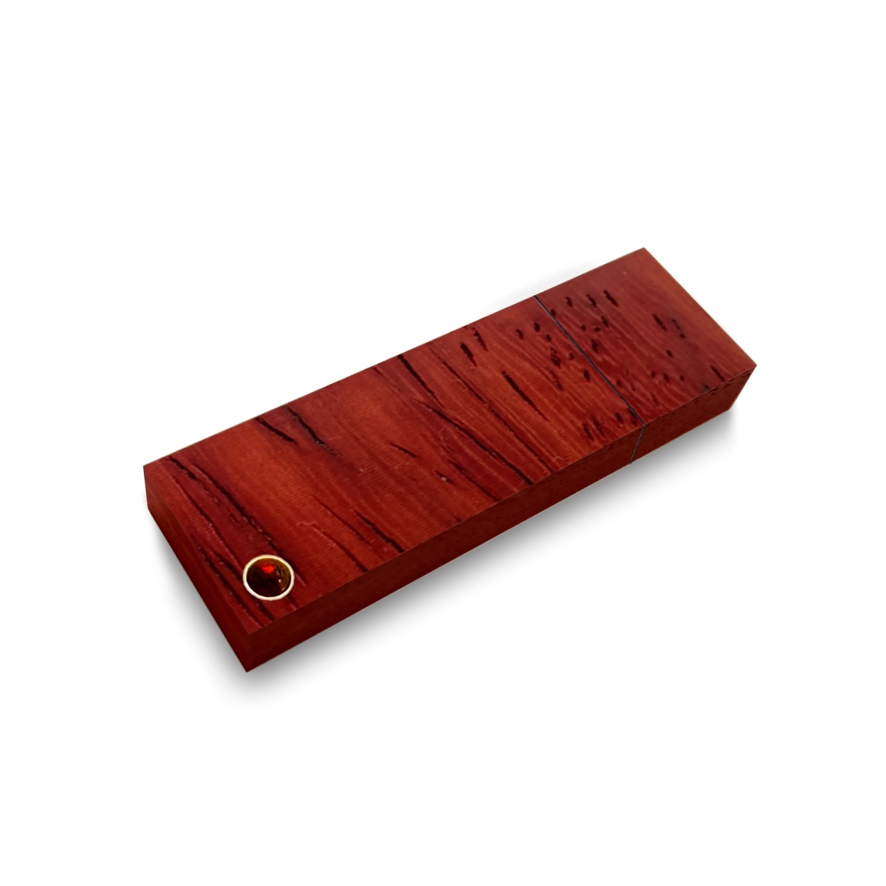 Handmade Flash Drive FS-042 (Bamboo XL Amber) Wood - Flashstore