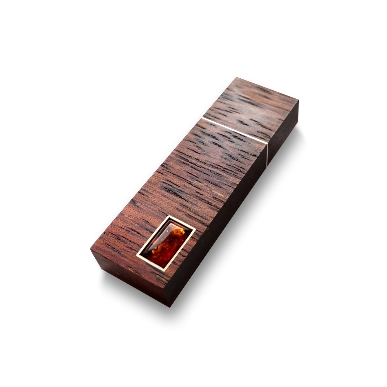 Handmade USB Flash Drive FS-044 (Prestige Amber) - Wood - Flashstore
