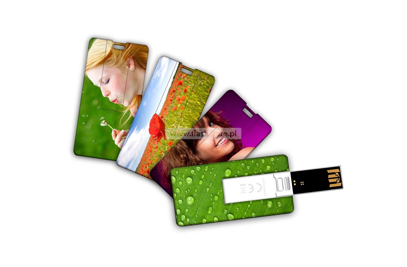 Branded USB Flash Drive FS-083-C (mini USB card) - Plastic - Flashstore